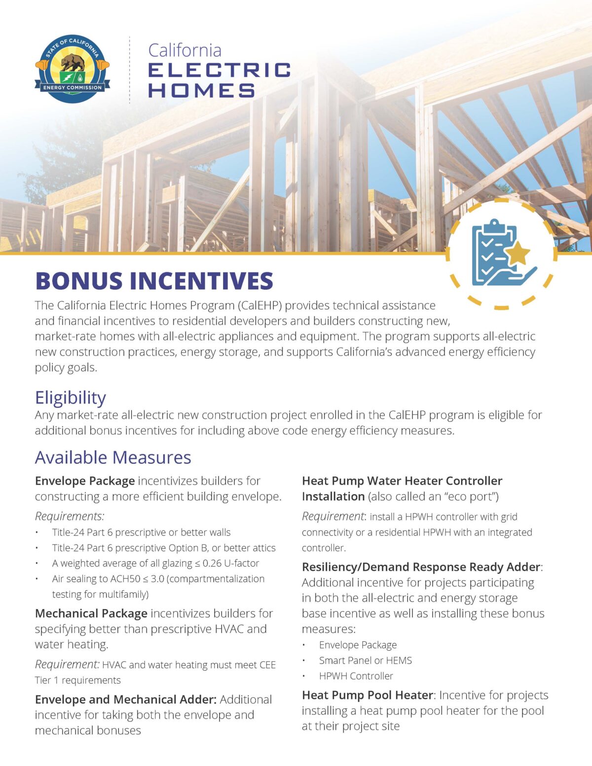 Resources - California Electric Homes Program