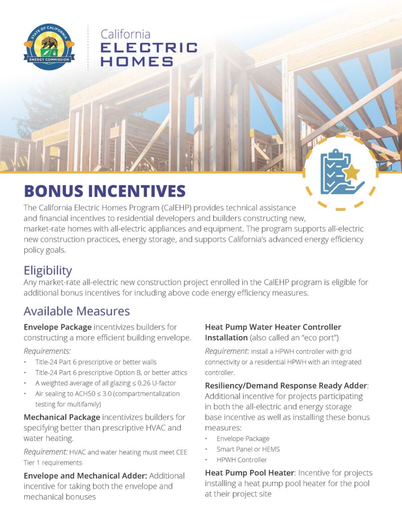 Resources - California Electric Homes Program